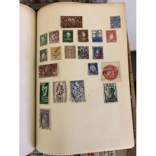 A selection of vintage stamp albums, booklets, FDC's and postage stamps ...