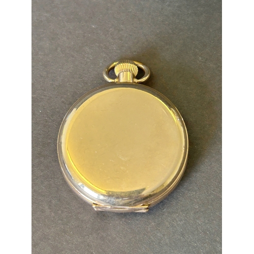 A vintage Elgin U.S.A. gold plated watch, seven jewel movement (winds ...