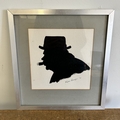 William Podmore, a framed and glazed silhouette of Winston Churchill ...