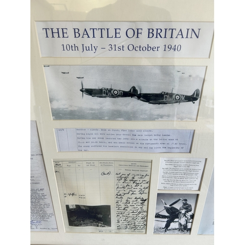 A large framed and glazed limited edition Battle of Britain 1940 ...