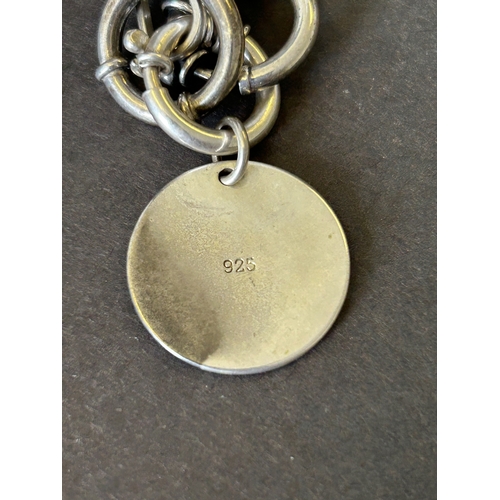 A 925 sterling silver chain, various parts with hallmarks, approx. 24 ...