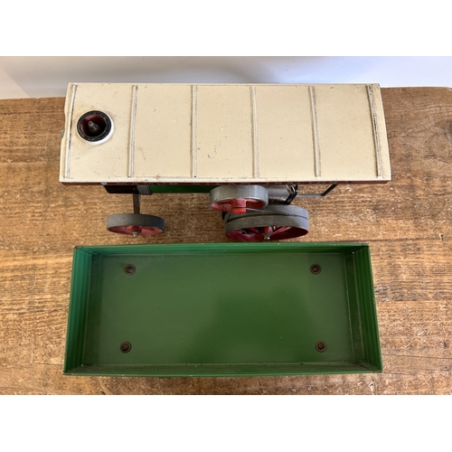 A vintage Mamod steam tractor, approx. 10" long plus a separate trailer ...