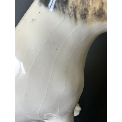 A large Winstanley HMV style Jack Russel terrier dog, 12 1/4" high ...