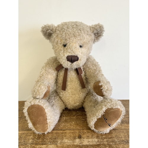 A vintage 'Farrington' Russ Berrie & Co teddy bear with jointed limbs ...