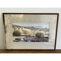 Charles T J Dainty, local artist, a framed and glazed watercolour of a ...