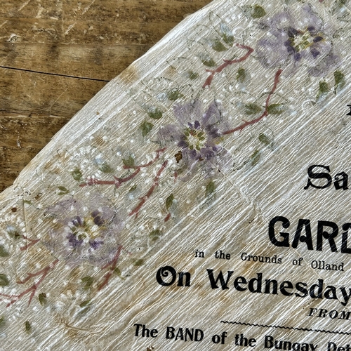 A very delicate WW1 era paper flyer advertising a Fund Raising Event ...