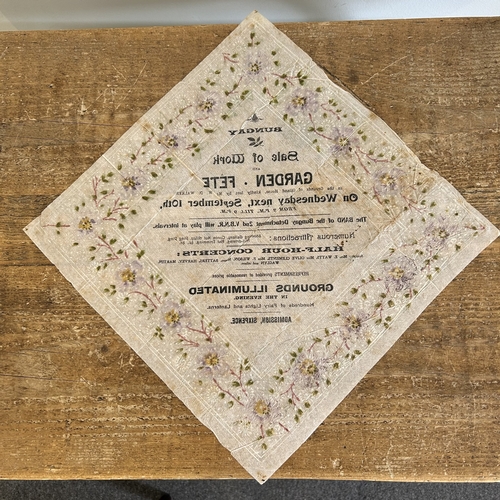 A very delicate WW1 era paper flyer advertising a Fund Raising Event ...
