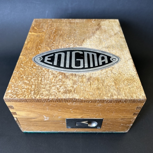 A reproduction German Enigma Encryption machine constructed from a kit ...