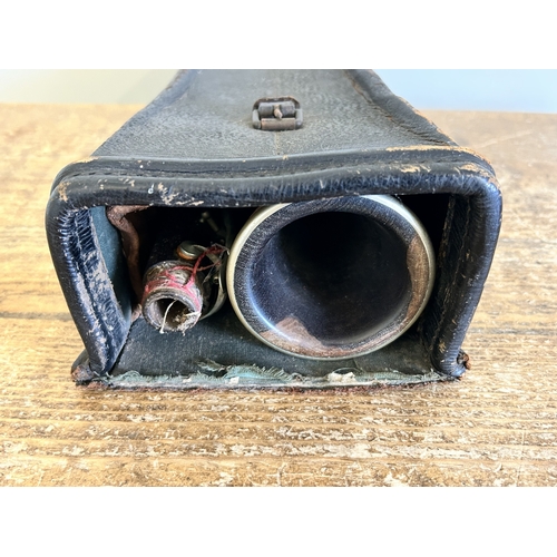 A vintage four section clarinet, no obvious makers marks, 25 1/2" long ...