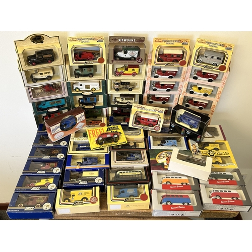 A large box of new and boxed die cast collectors vehicles including ...