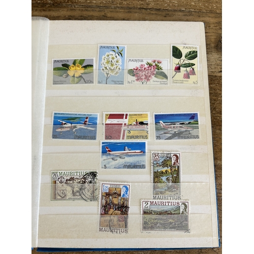 Four small stock books, mostly used stamps to include early British ...