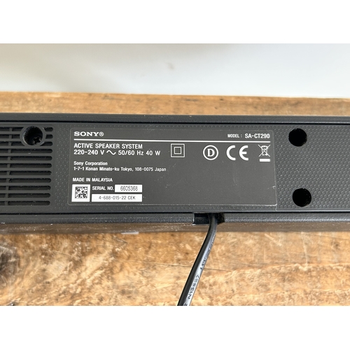 A Sony sound bar, 36" long (untested)