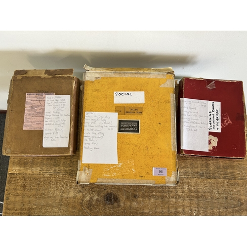 A large collection of vintage glass dry plate negative photographs ...