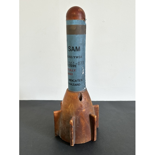 An inert round of a GTR 18A Smokey Sam rocket made in the 1980's, used ...