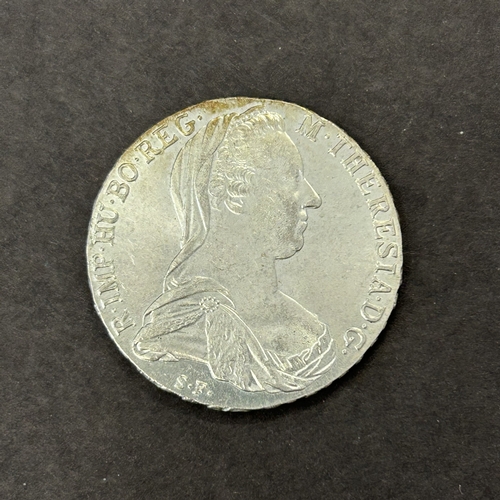Maria Theresia 1780 Thaler coin, weight approx. 28g