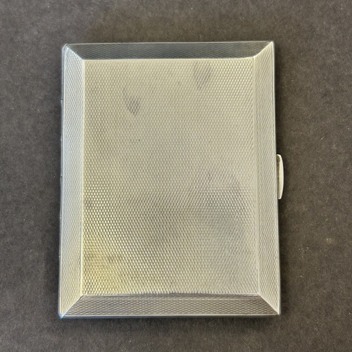 A hallmarked silver cigarette case, London 1936 by Padget & Braham Ltd ...