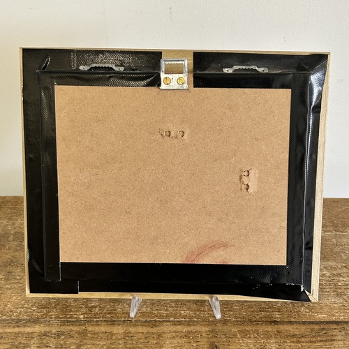 A framed WW2 RAF Identity Card with original wings, dogs tag and COPY ...