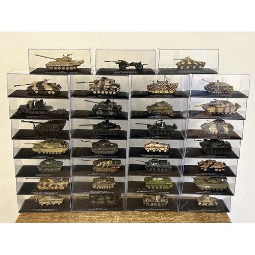 Thirty one boxed, most likely Deagostini 'Combat Tanks Collection ...