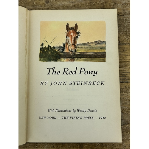 A 1945 first illustrated edition of 'The Red Pony' by John Steinbeck ...