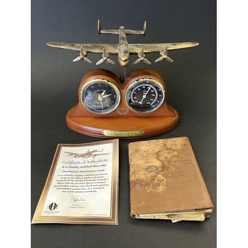 A Bradford Exchange Dambusters Masterpiece clock with certificate ...