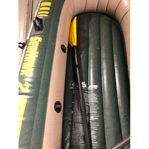 Intex SeaHawk 2 inflatable boat with pump and paddles