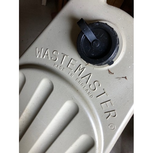 Waste Master container for transporting caravan waste to disposal point.