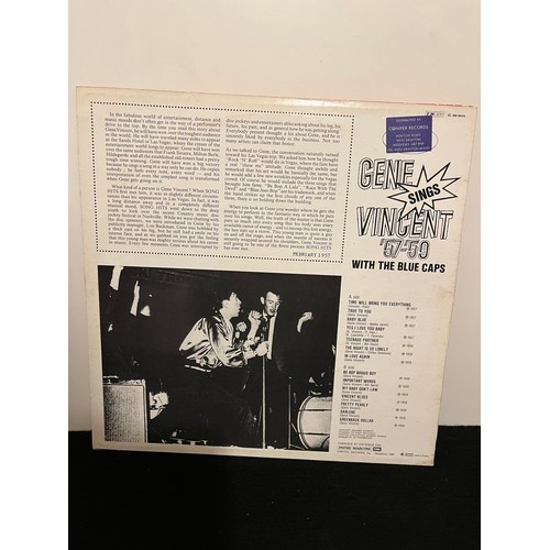 Gene Vincent. Songs, 1957 to 1959, with the blue caps French import. 2C ...