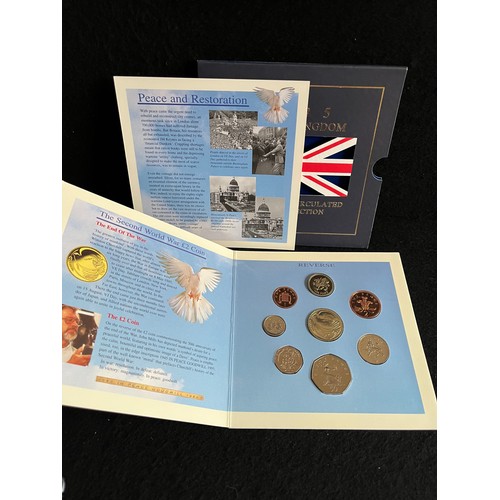 1995 UK, brilliant uncirculated coin collection,