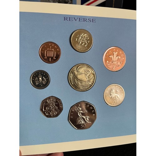 1995 UK, brilliant uncirculated coin collection,