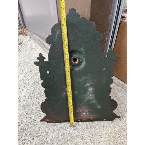 Brass tap with Cast iron back plate