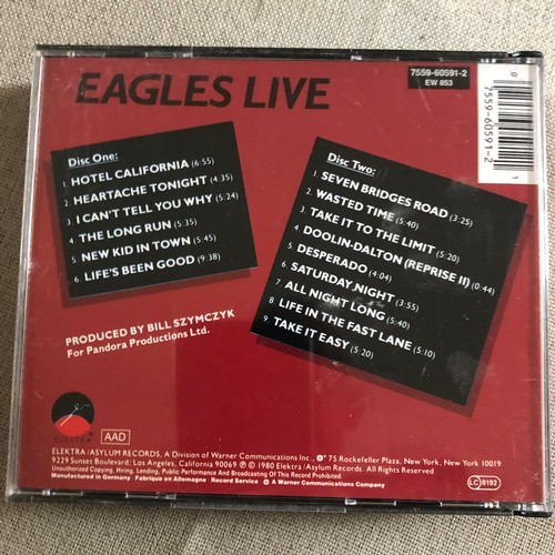 Eagles live. Double CD