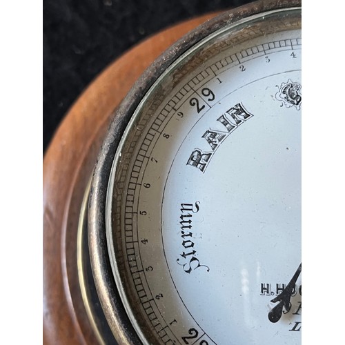 Old brass cased wall hanging Barometer by H Hughes and sons. 59 ...