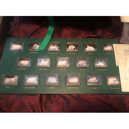 The American Wildlife collection. 50 ounces of silver bullion .999