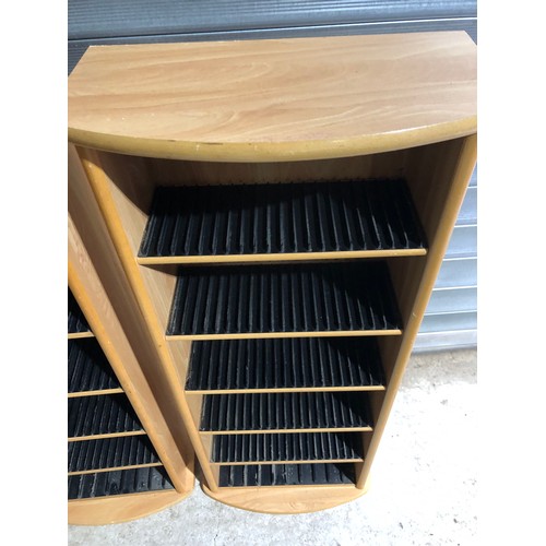 Pair of CD racks.