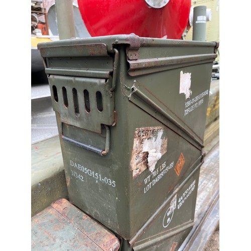 1No. Metal MOD ammunition box. 72x M935 fuse. Empty.