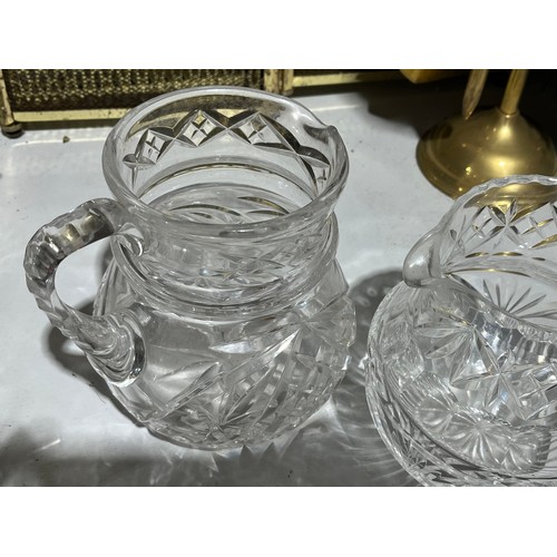 2 antique large Anglo Irish jugs