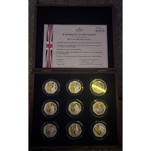 Windsor Mint “50 Years of Decimalisation” Commemorative Set, complete ...