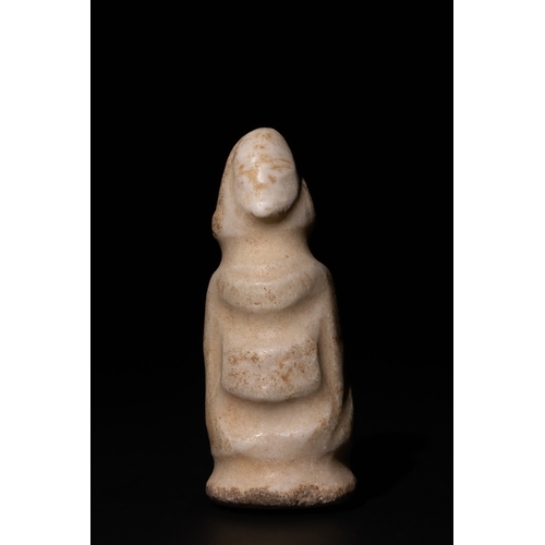 **NO RESERVE** An Egyptian Hardstone Figurine with Stylized Human Form ...