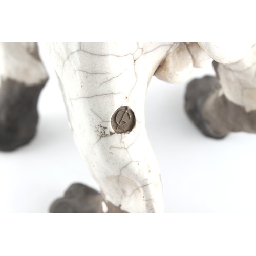 Property of a lady - Ian Gregory (1942-2021) - a raku glazed studio ...