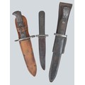 Set of 3 Utility/Fighting Knives. A cut down Ross bayonet with Canadian ...
