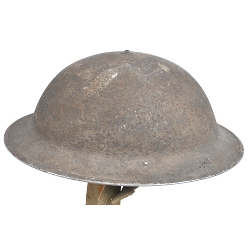 WW2 British Reconnaissance Corps helmet bearing the green & yellow ...