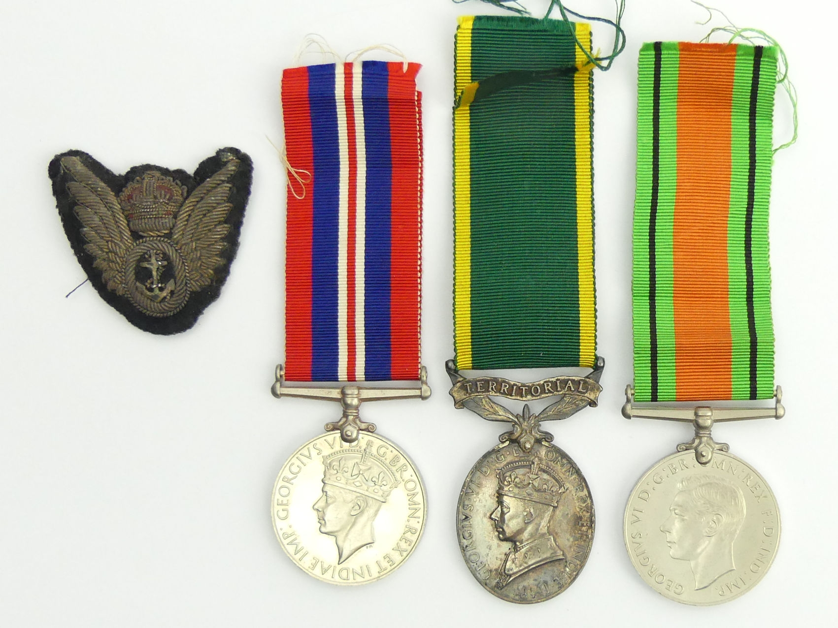 World War II medal group including Territorial for Efficient Service ...