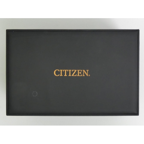 Citizen limited edition world chronograph A.T Eco-drive black dial ...