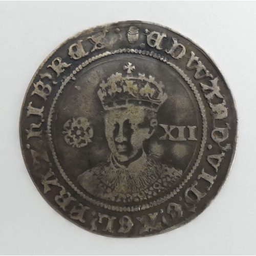 Edward VI silver shilling, 6 grams, 32mm.