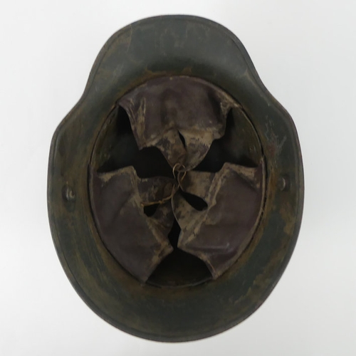 German 1916 Stalheim. Period helmet but with later painted medics insignia.