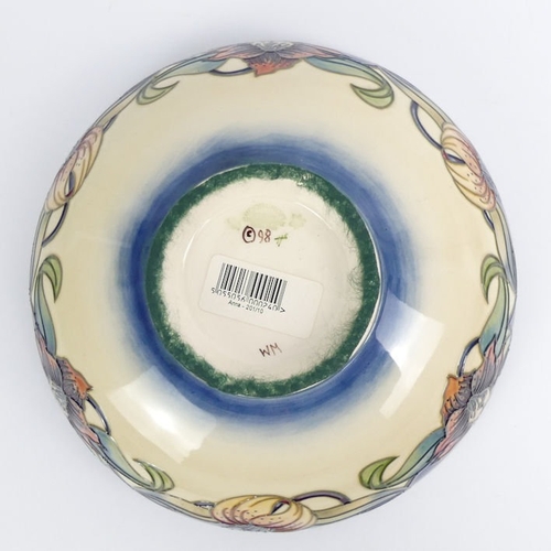 A Moorcroft art pottery fruit bowl, 'Anna Lily', designed by Nicola ...