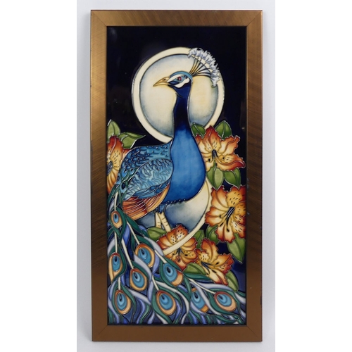 A Moorcroft art pottery limited edition, bronze framed 'Millyford ...