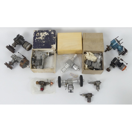 Ten model engines to include ETA 29, Nordec, 0S FS-40, largest 11 cm ...