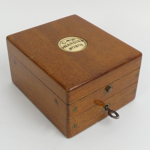 A Robert Edmund Burrett, London 1505 marine chronometer, in a military ...