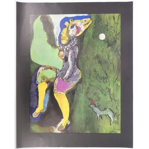 A 1961 Collotype print 'The Circus Girl with the Wolf's Head' Marc ...